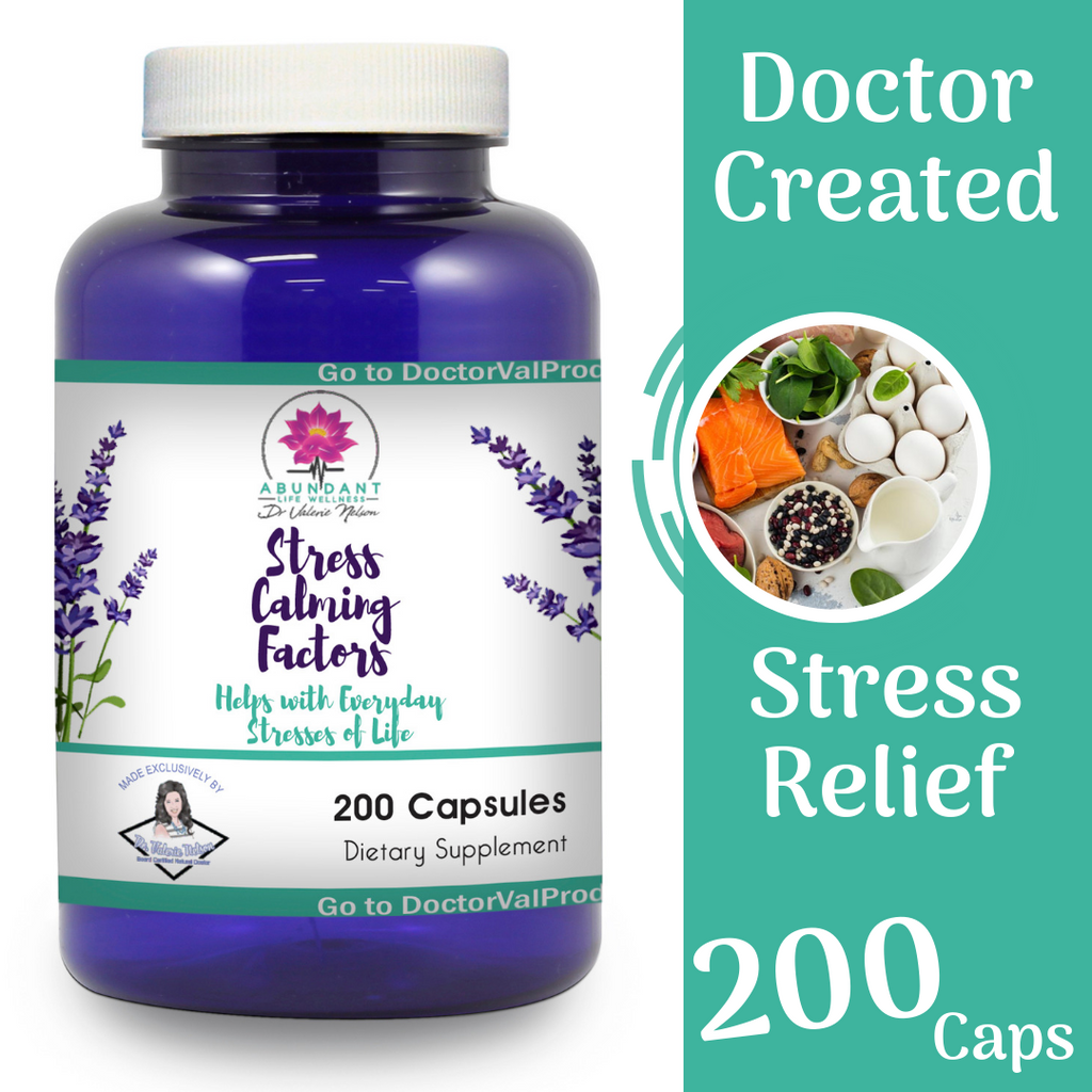 Stress Calming Factors (200 Capsules) – Abundant Life Wellness - Dr ...